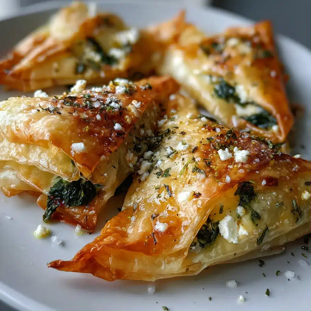 Mouthwatering 30-Minute Mediterranean Spinach and Feta Cheese Crisps